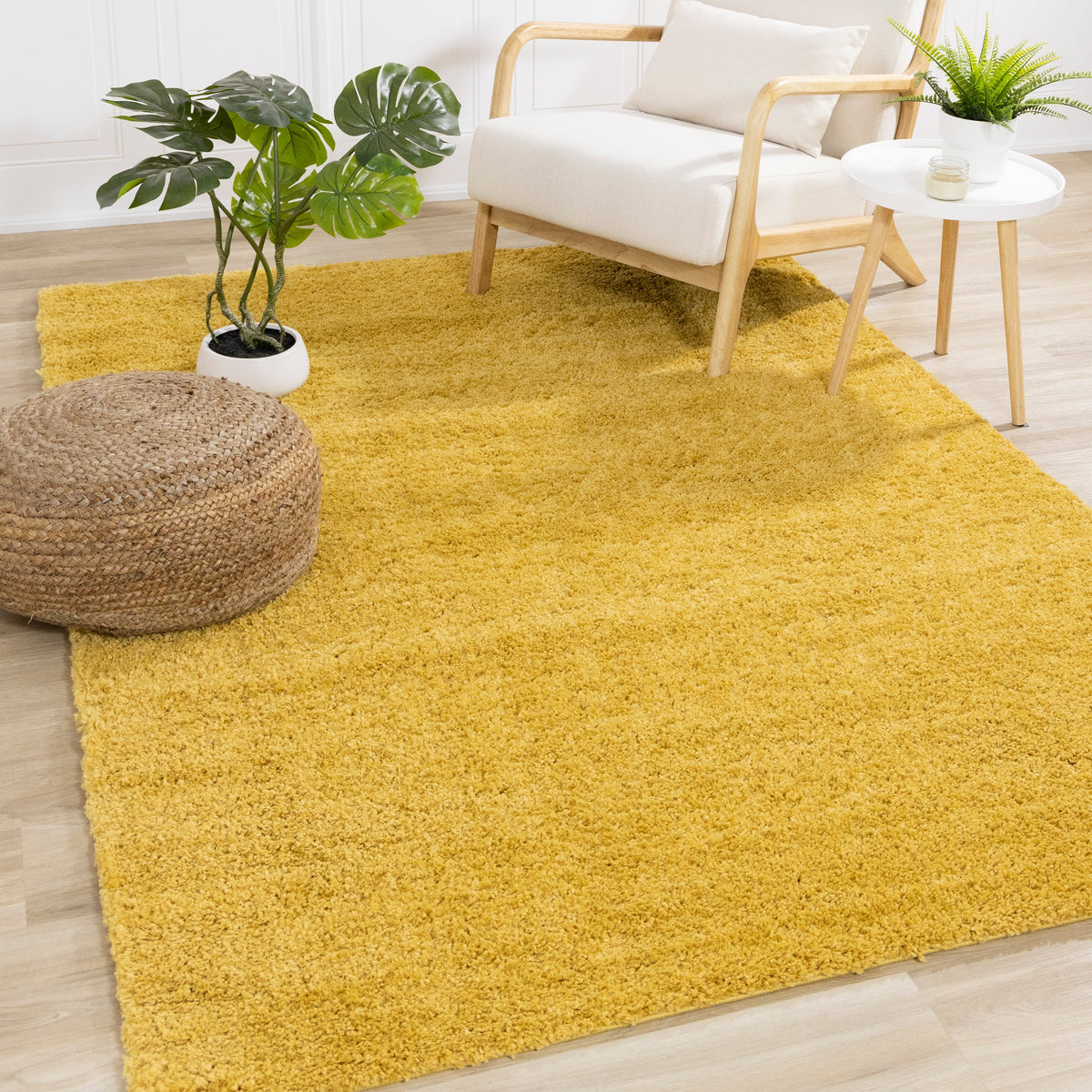 Pascal Yellow Comfort Shag Rug – Devos Furniture Inc.