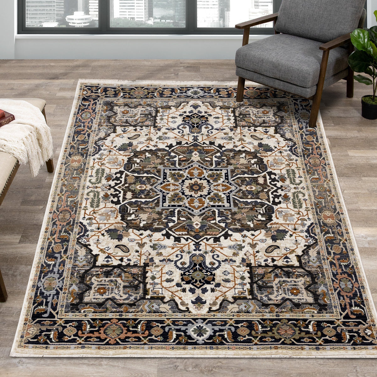 Samira Medallion Tribal Rug by Kalora Interiors | Cheap Rugs Canada ...