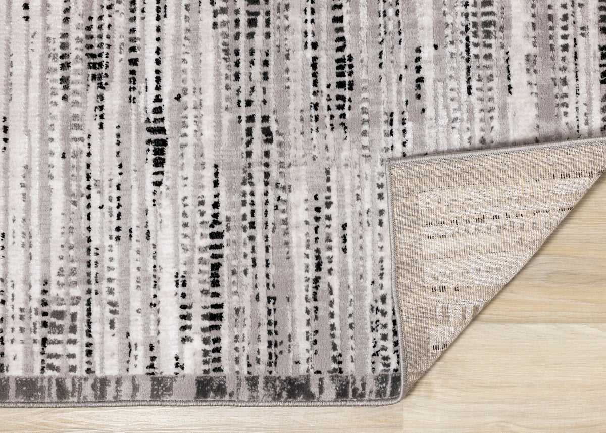 Chorus Black Grey White Iridescent Plush Rug by Kalora Interiors ...